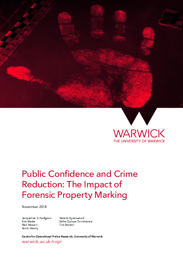 (PDF) Public Confidence and Crime Reduction: The Impact of Forensic ...