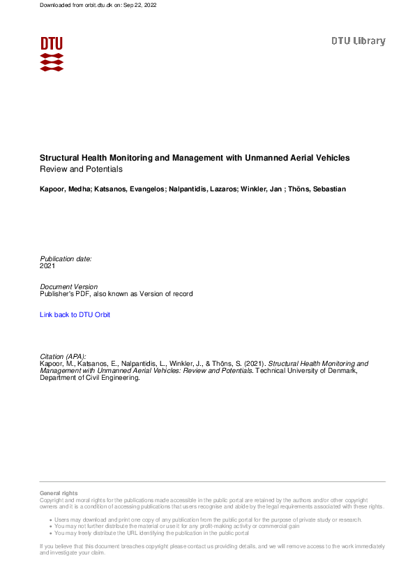 (PDF) Structural Health Monitoring and Management with Unmanned Aerial ...