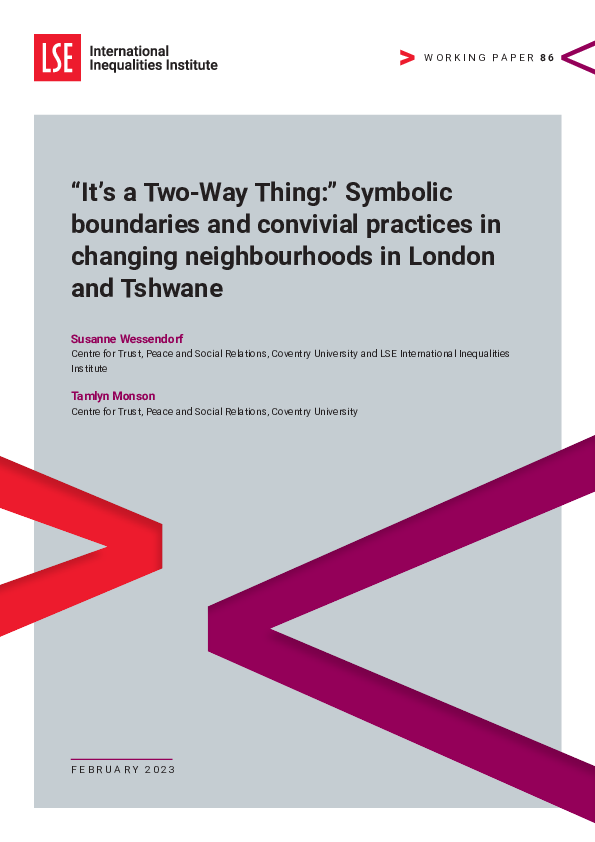 (PDF) "It's a Two-Way Thing:" Symbolic boundaries and convivial ...