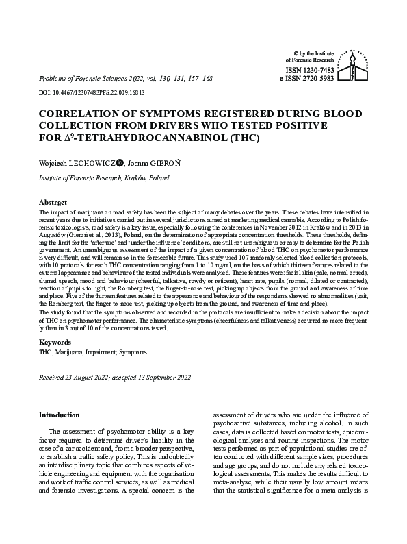 (PDF) Correlation of symptoms registered during blood collection from ...
