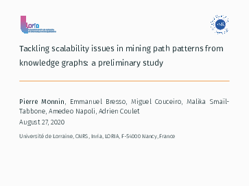 (PDF) Tackling scalability issues in mining path patterns from knowledge graphs: a preliminary study