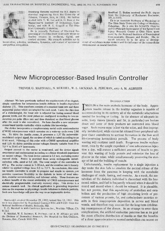(PDF) New Microprocessor-Based Insulin Controller