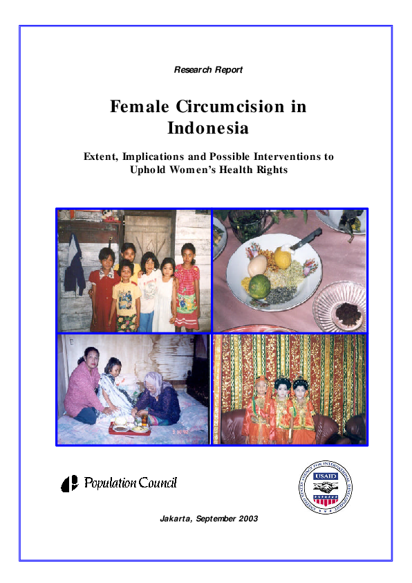 (PDF) Female Circumcision in Indonesia Extent , Implications and ...