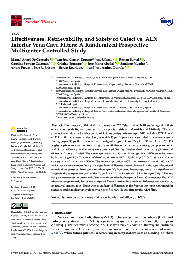 (PDF) Effectiveness, Retrievability, and Safety of Celect vs. ALN ...