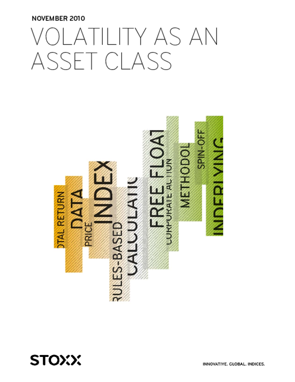 (PDF) Volatility as an Asset Class