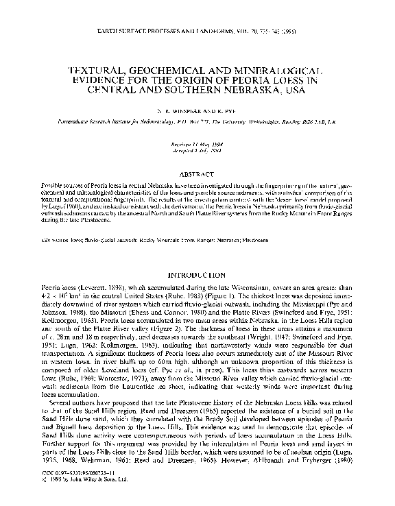 (PDF) Textural, geochemical and mineralogical evidence for the origin ...