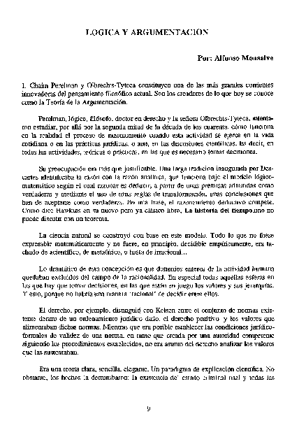 (PDF) Lógica y argumentación