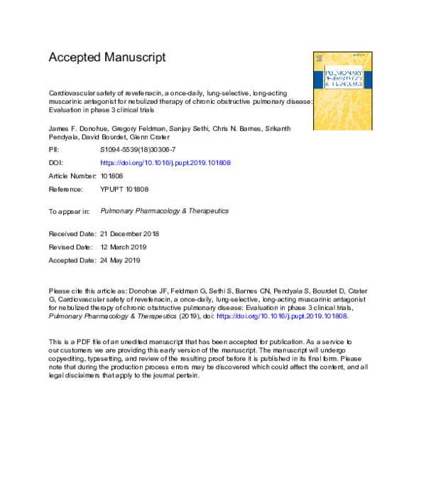 (PDF) Cardiovascular safety of revefenacin, a once-daily, lung ...