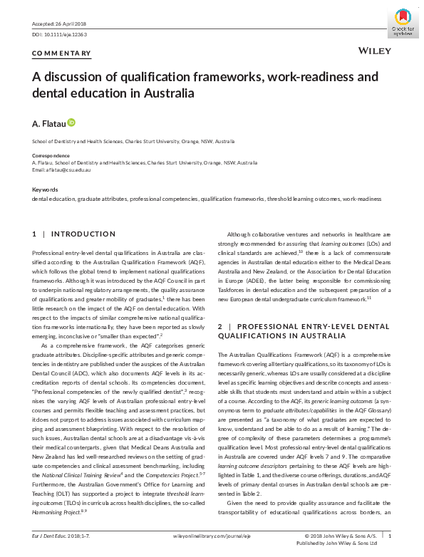 (PDF) A discussion of qualification frameworks, work-readiness and ...