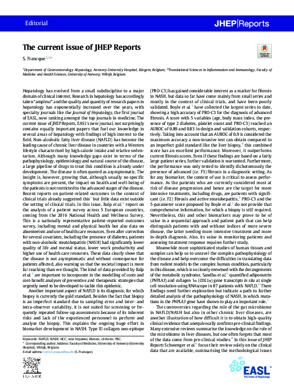 (PDF) The current issue of JHEP Reports