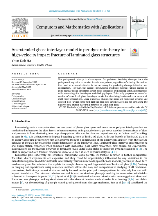 (PDF) An extended ghost interlayer model in peridynamic theory for high-velocity impact fracture ...