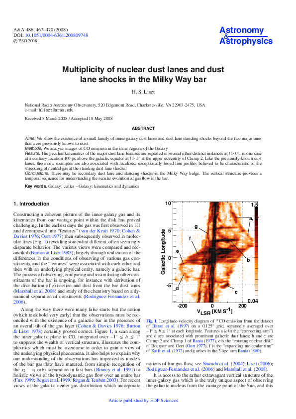 (PDF) Multiplicity of nuclear dust lanes and dust lane shocks in the ...