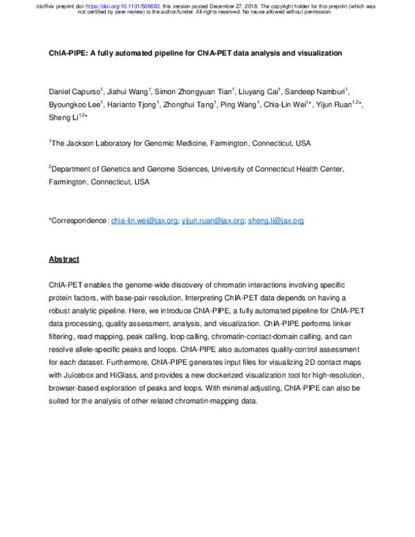 (PDF) ChIA-PIPE: A fully automated pipeline for ChIA-PET data analysis ...