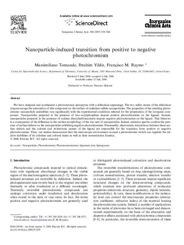 (PDF) Nanoparticle-induced transition from positive to negative ...