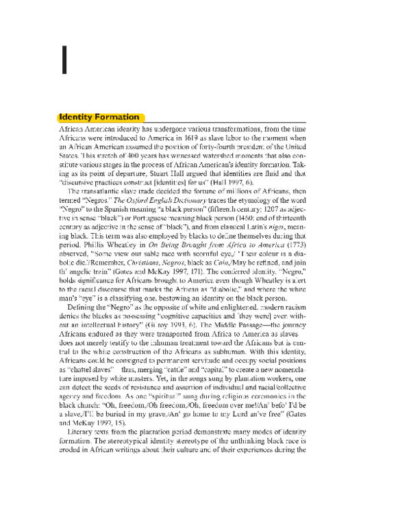 (PDF) Identity Formation