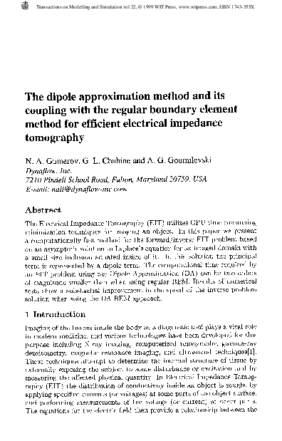 (PDF) The Dipole Approximation Method And Its Coupling With The Regular ...