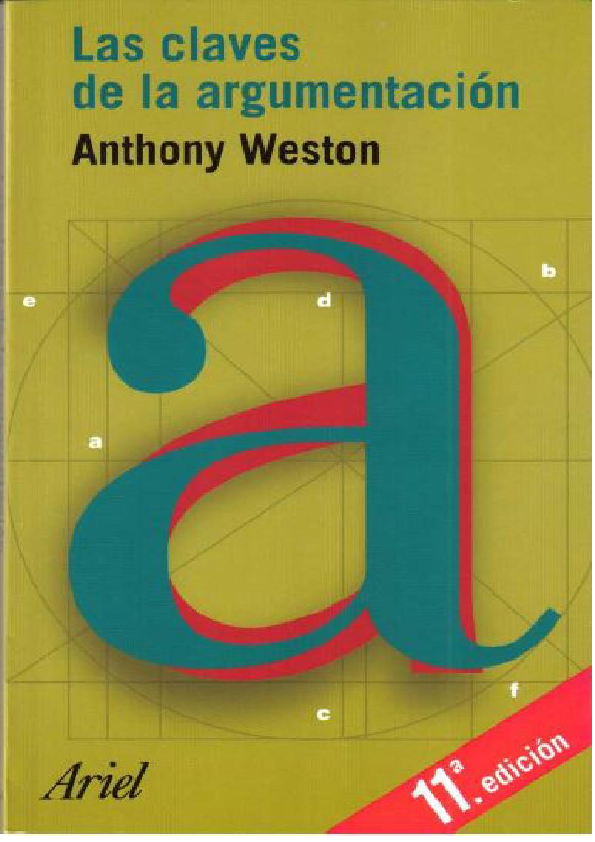 (PDF) Las Claves de la Argumentación - Anthony Weston