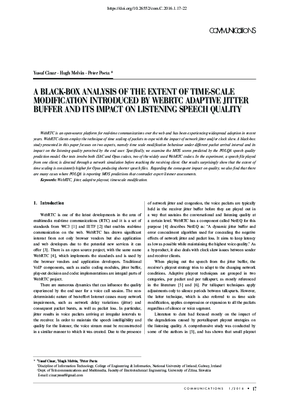 (PDF) A Black-Box Analysis of the Extent of Time-Scale Modification ...