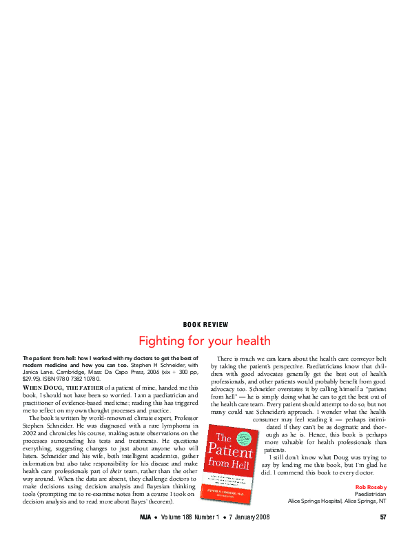 (PDF) Fighting for your health