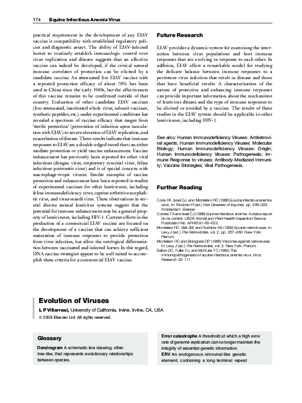 (PDF) Evolution of Viruses