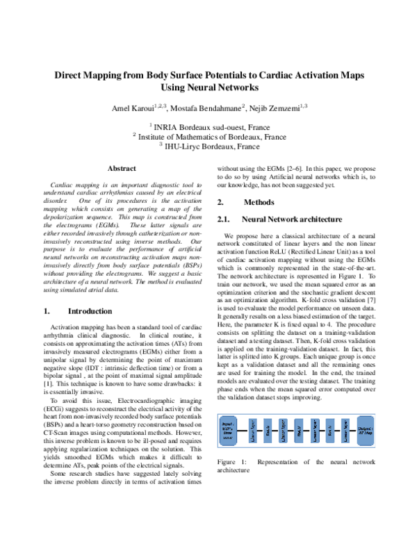 (PDF) Direct Mapping from Body Surface Potentials to Cardiac Activation ...
