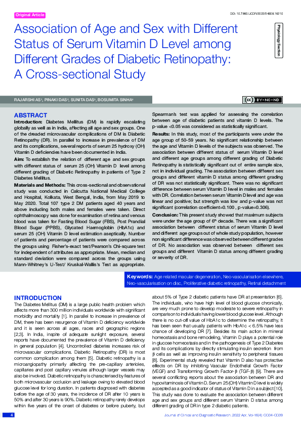 (PDF) Association of Age and Sex with Different Status of Serum Vitamin ...