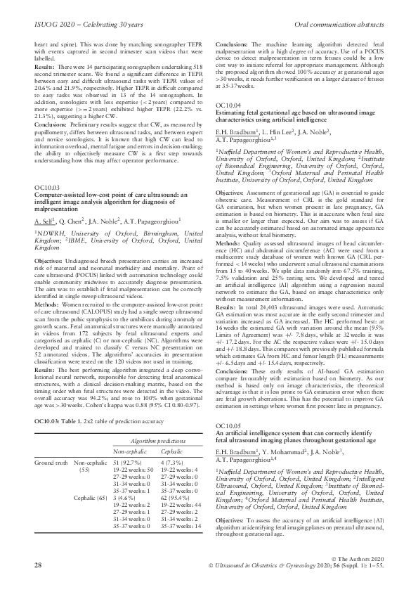 (PDF) OC10.07: Using artificial intelligence to identify fetal anatomy ...