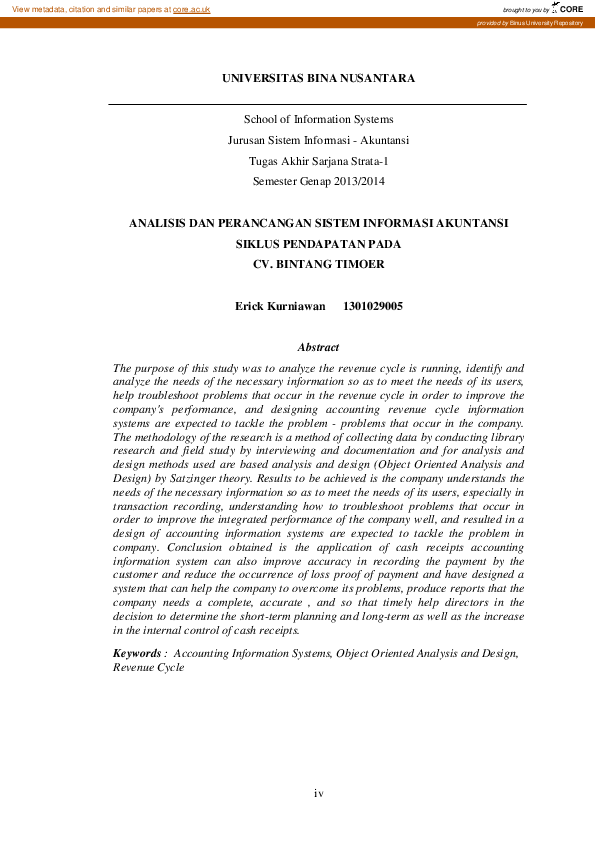 (PDF) Analisis Dan Perancangan Sistem Informasi Akuntansi Siklus ...