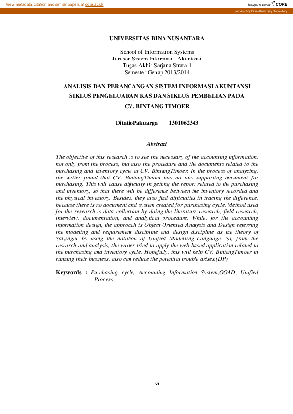 (PDF) Analisis Dan Perancangan Sistem Informasi Akuntansi Siklus ...