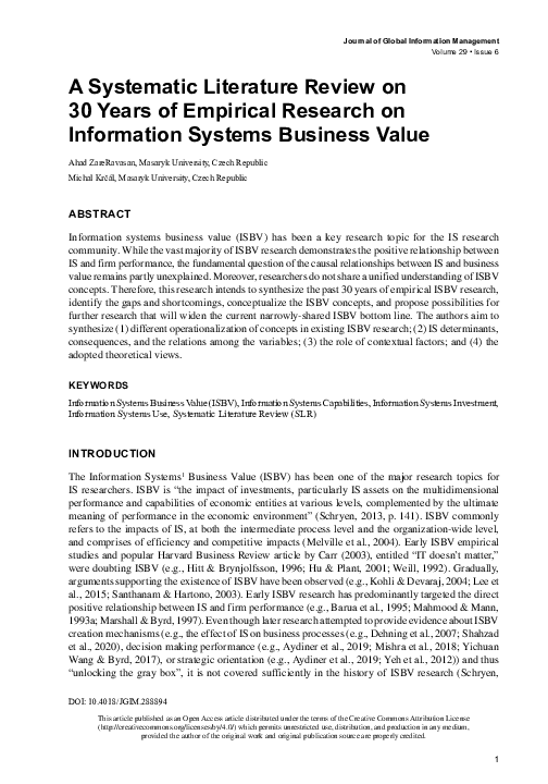 (PDF) A Systematic Literature Review on 30 Years of Empirical Research ...