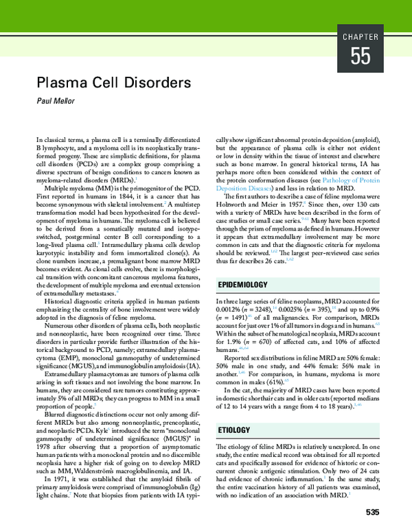 (PDF) Plasma Cell Disorders | Paul Mellor - Academia.edu