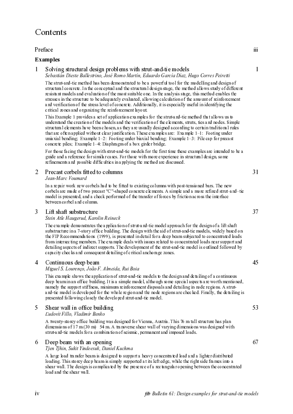 (PDF) Examples 1 Solving structural design problems with strut-and-tie ...