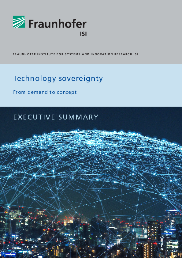 (PDF) Technology sovereignty. From demand to concept. Executive Summary