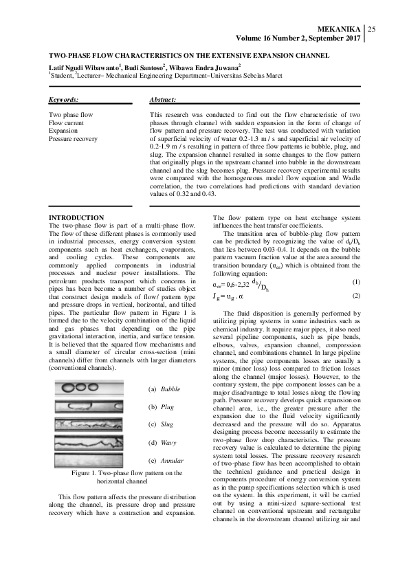 (PDF) Two-Phase Flow Characteristics on The Extensive Expansion Channel