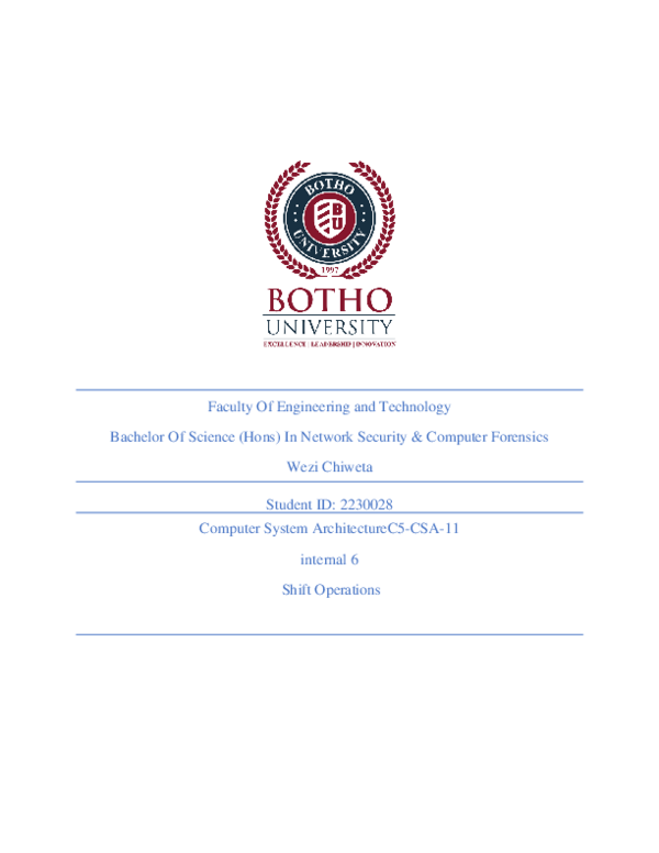 (PDF) Right Shift Operations