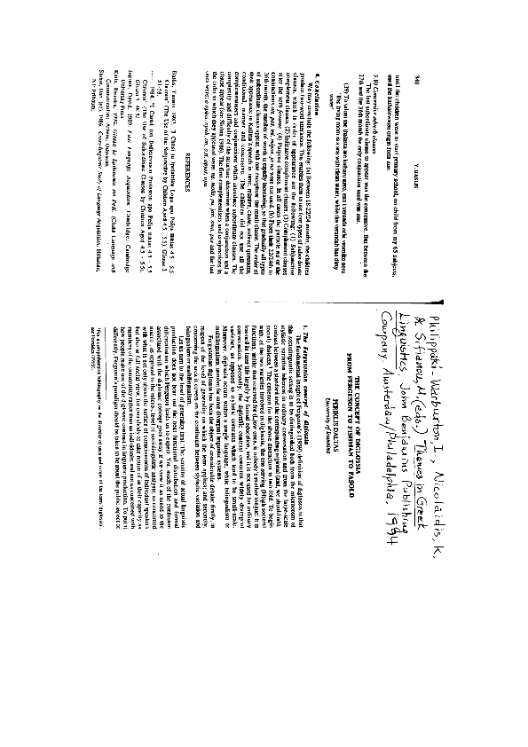 (PDF) The concept of Diglossia from Ferguson to Fishman to Fasold