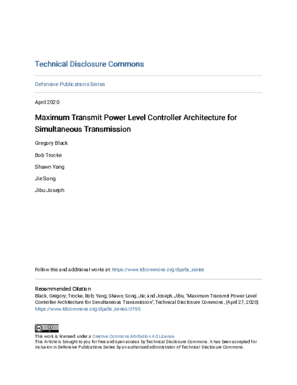 (PDF) Maximum Transmit Power Level Controller Architecture for ...