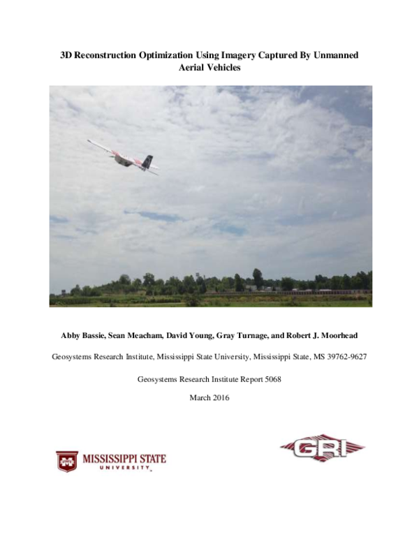 (PDF) 3D reconstruction optimization using imagery captured by unmanned aerial vehicles