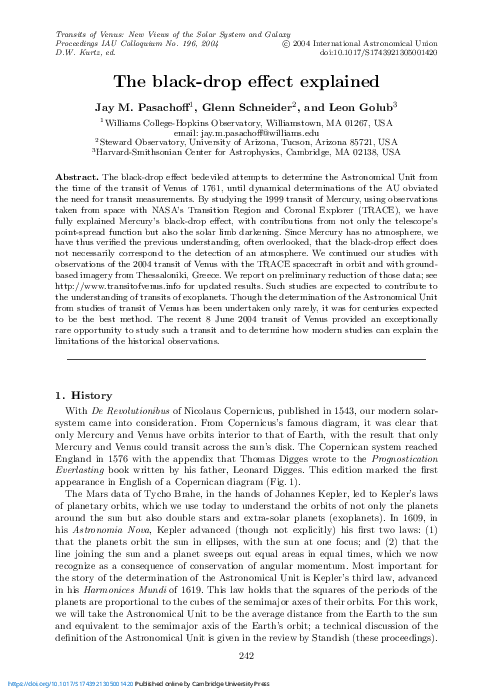 (PDF) The black-drop effect explained