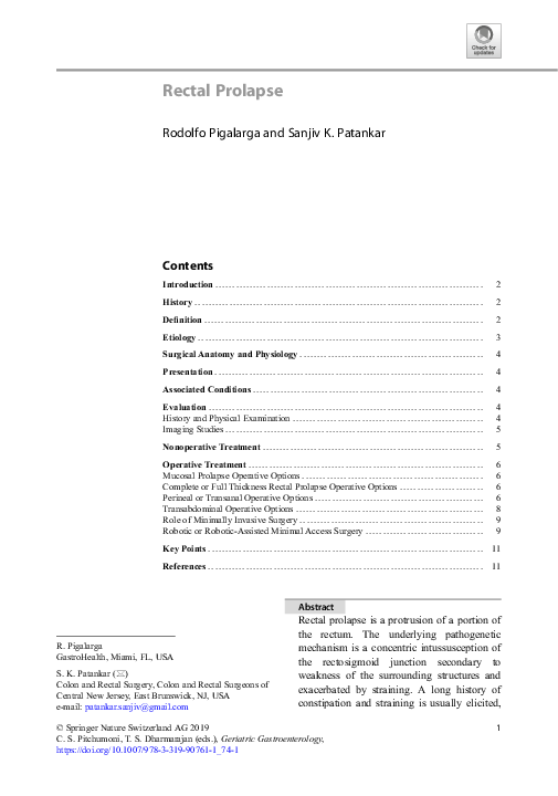(PDF) Rectal Prolapse