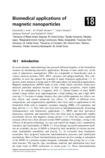 (PDF) Biomedical applications of magnetic nanoparticles