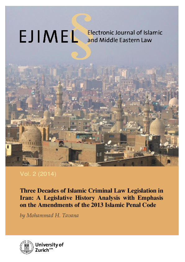 (PDF) Three Decades of Islamic Criminal Law Legislation in Iran ...