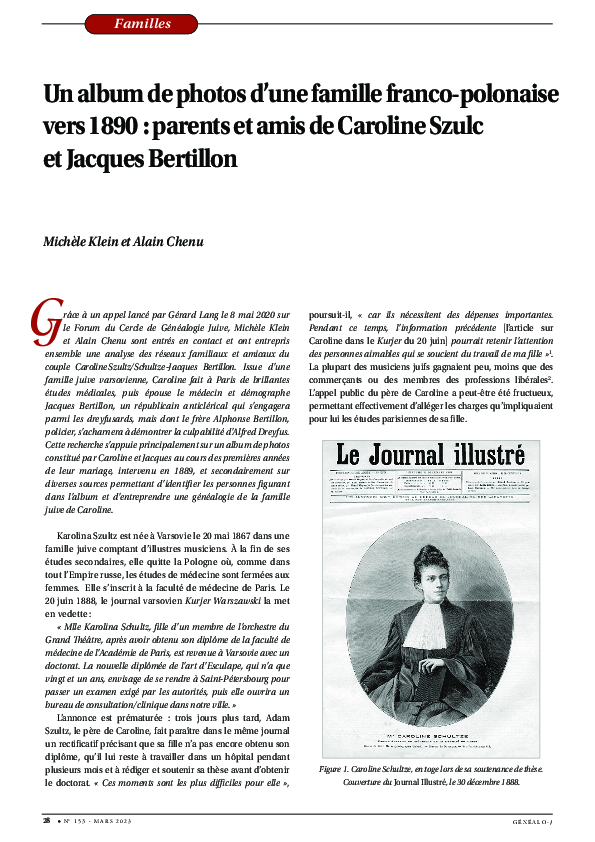 (PDF) Michèle Klein et Alain Chenu: Un album de photos d’une famille ...