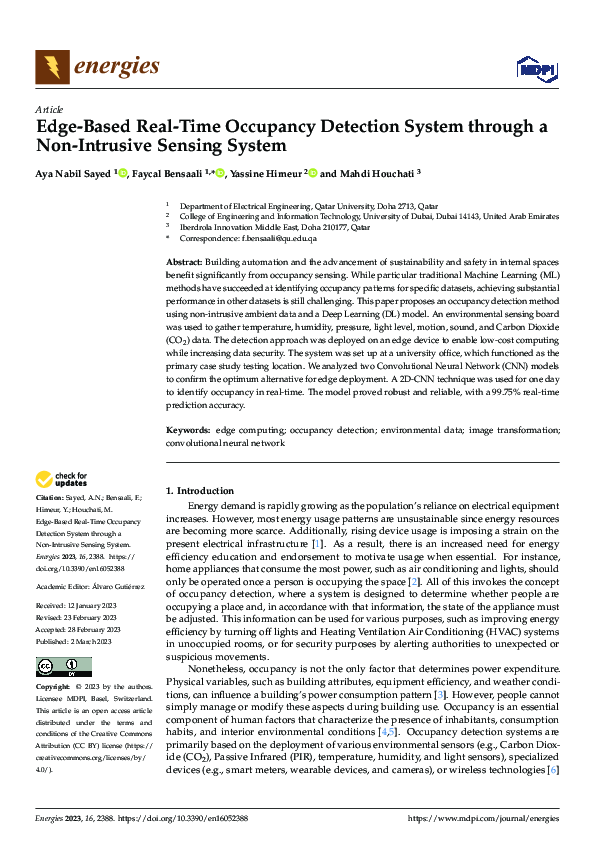 (PDF) Edge-Based Real-Time Occupancy Detection System through a Non ...