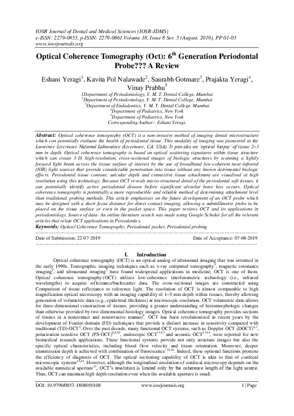 (PDF) Generation Periodontal Probe??? A Review