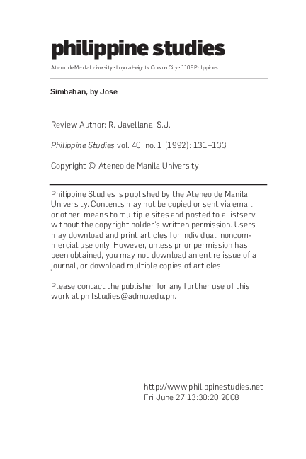 (PDF) Simbahan: Church Art in Colonial Philippines, 1565-1898