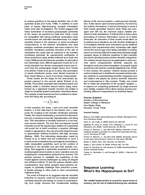 (PDF) Sequence Learning