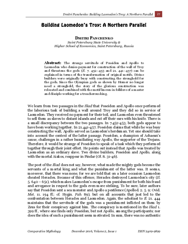 (PDF) The Hero Who Releases the Waters and Defeats the Flood Dragon ...