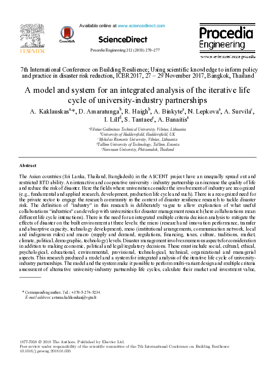 Pdf A Model And System For An Integrated Analysis Of The Iterative 5886