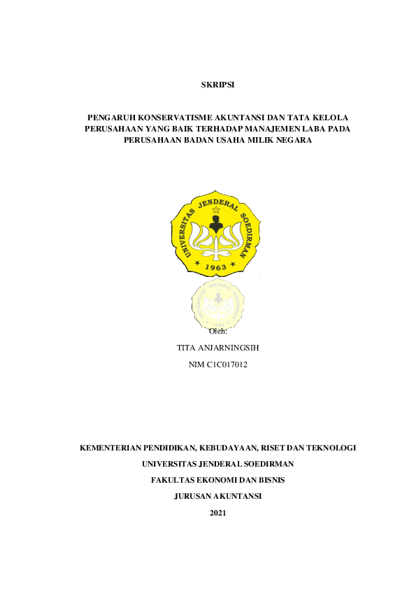 (PDF) Pengaruh Konservatisme Akuntansi dan Tata Kelola Perusahaan yang ...